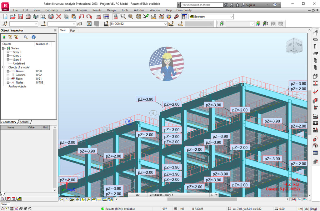 Autodesk Robot Structural 2023 Tutorial | RC | I – Virginia E-Learning&Training