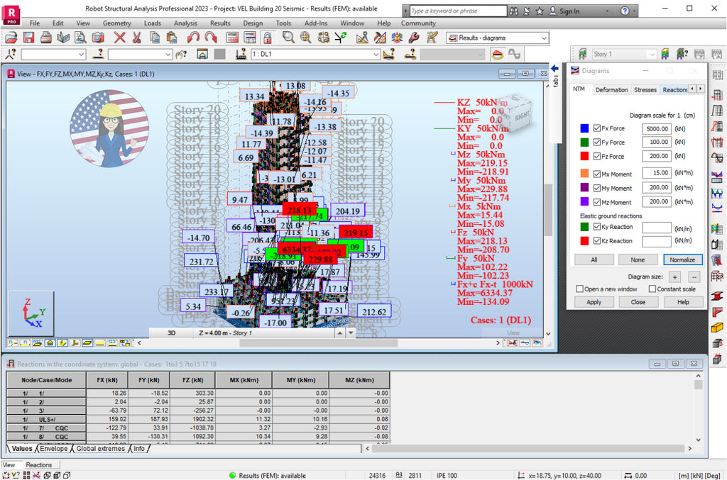 Autodesk Robot 2023 Tutorial | RC & Steel | Full Package – Virginia E-Learning&Training