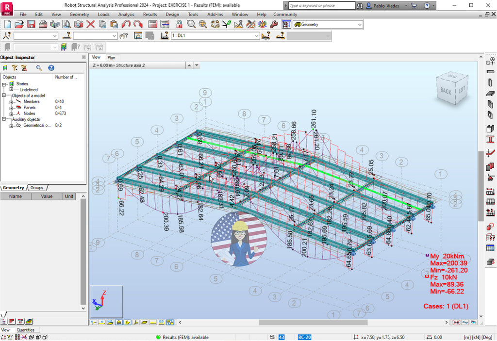 Autodesk Robot 2024 Tutorial. Bridges Level I – Virginia E-Learning&Training