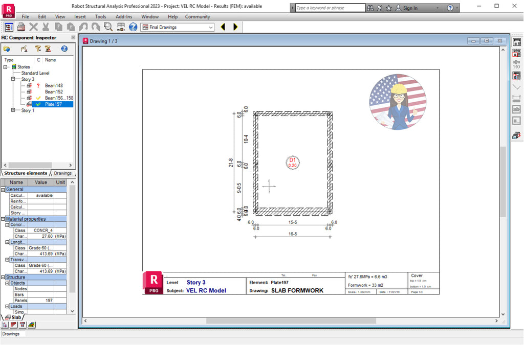 Autodesk Robot Structural 2023 Tutorial | RC | I – Virginia E-Learning&Training