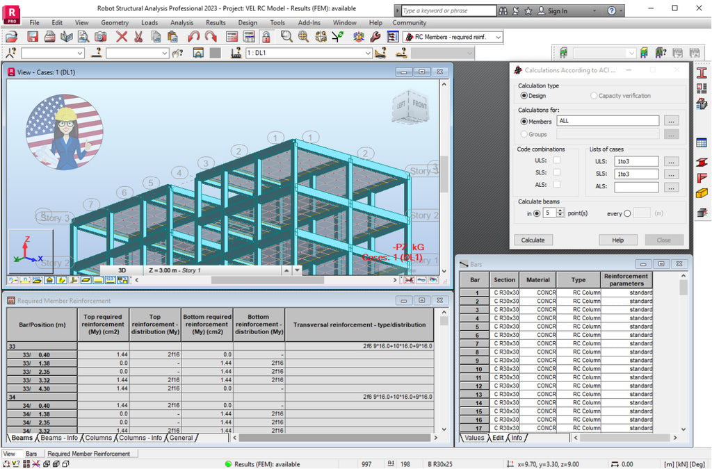 Autodesk Robot Structural 2023 Tutorial | RC | I – Virginia E-Learning&Training