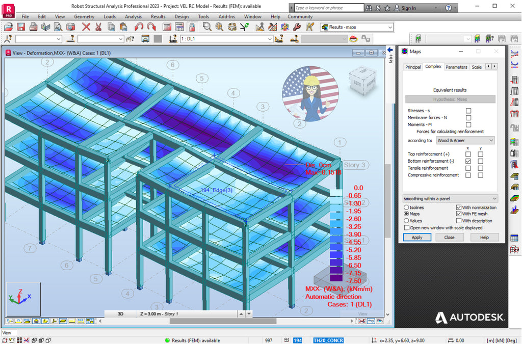 Autodesk Robot Structural 2023 Tutorial | RC | I – Virginia E-Learning&Training