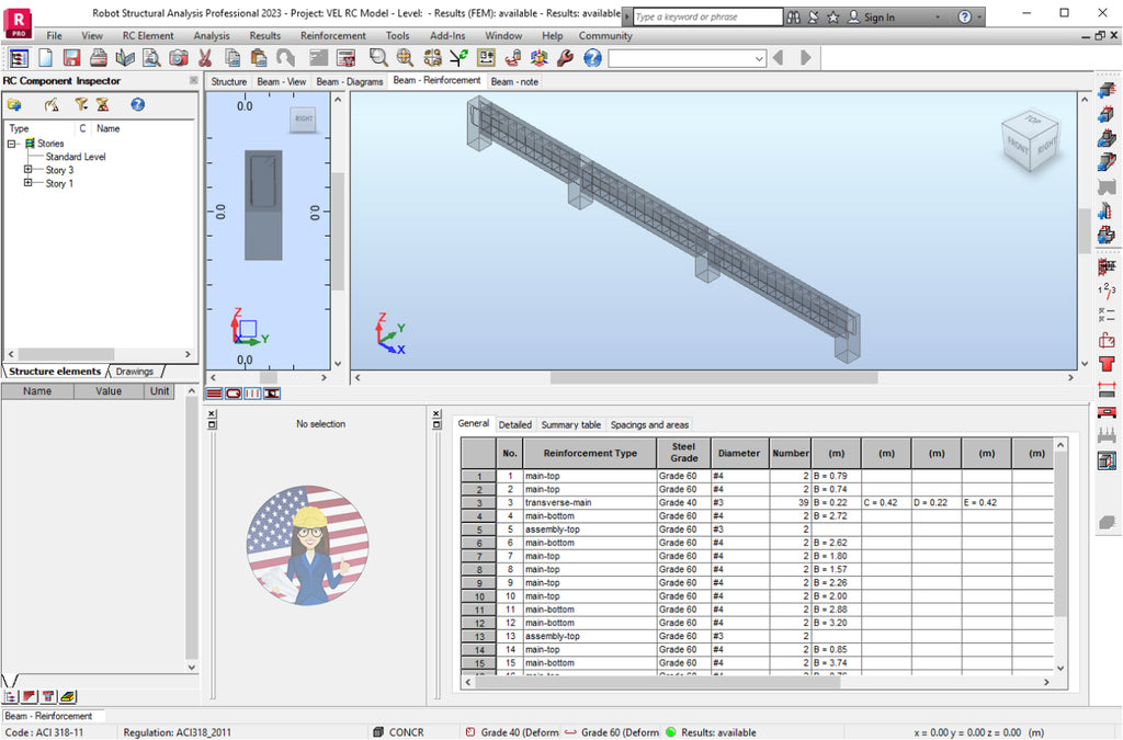 Autodesk Robot Structural 2023 Tutorial | RC | I – Virginia E-Learning&Training