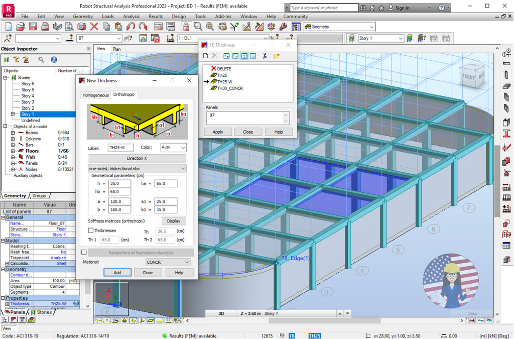 Autodesk Robot 2023 Tutorial | RC | II – Virginia E-Learning&Training
