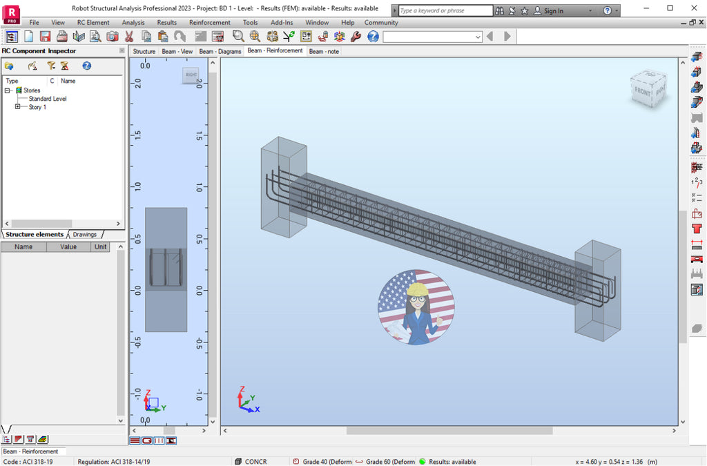 Autodesk Robot 2023 Tutorial | RC | II – Virginia E-Learning&Training