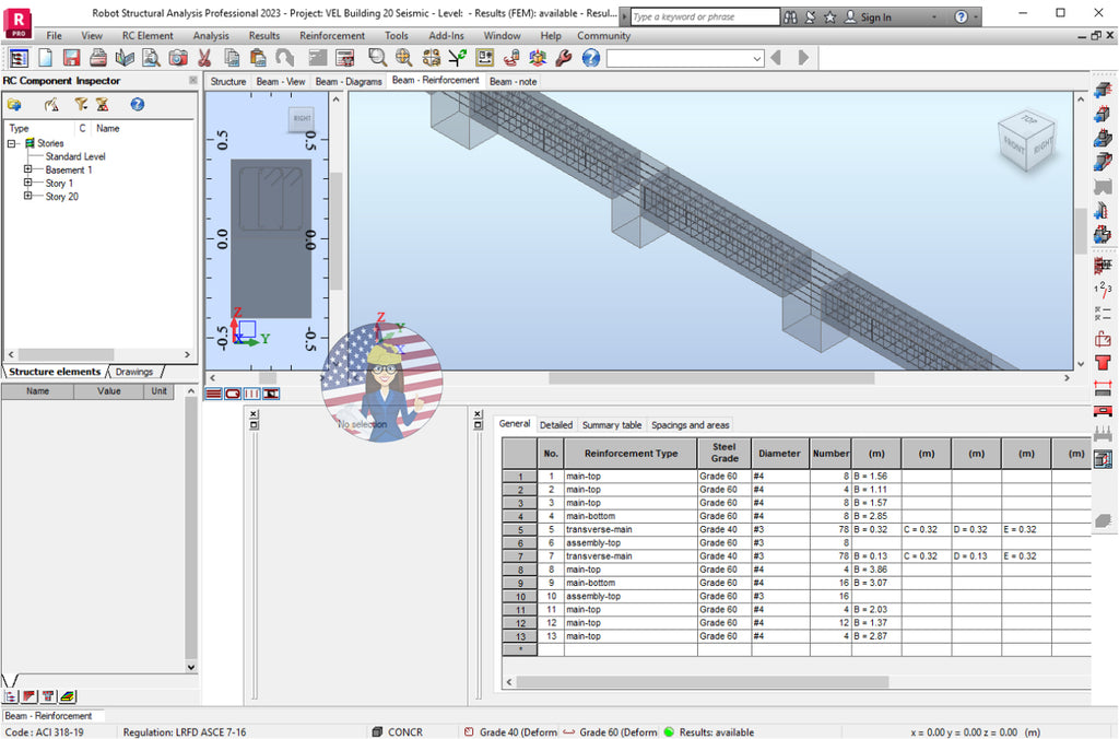 Autodesk Robot 2023 Tutorial | RC | Full Package – Virginia E-Learning&Training
