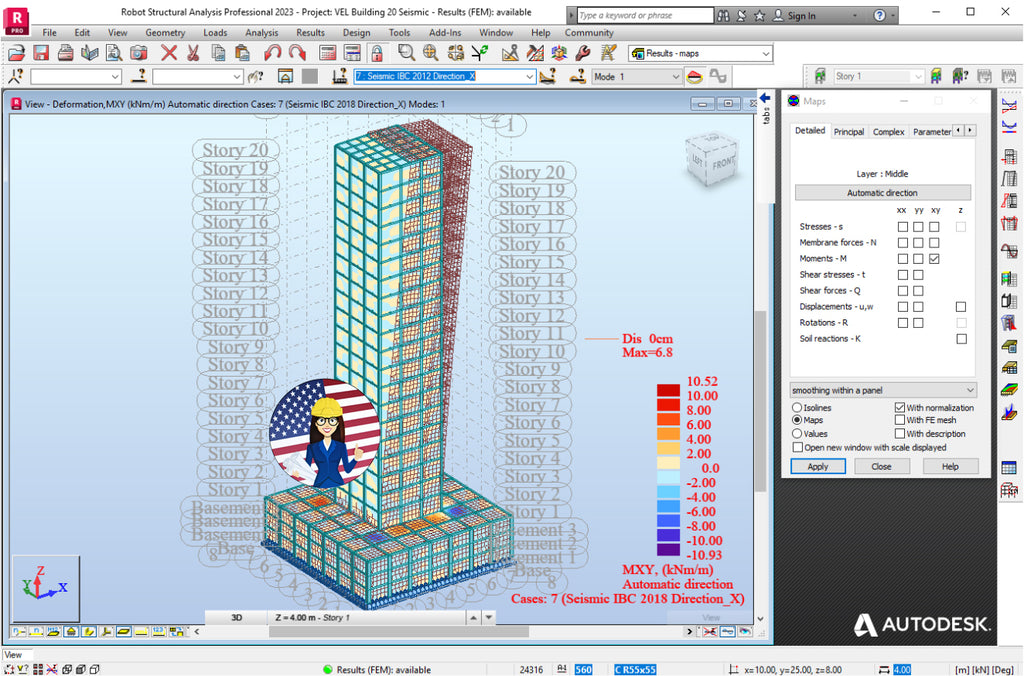 Autodesk Robot 2023 Tutorial | RC | III – Virginia E-Learning&Training