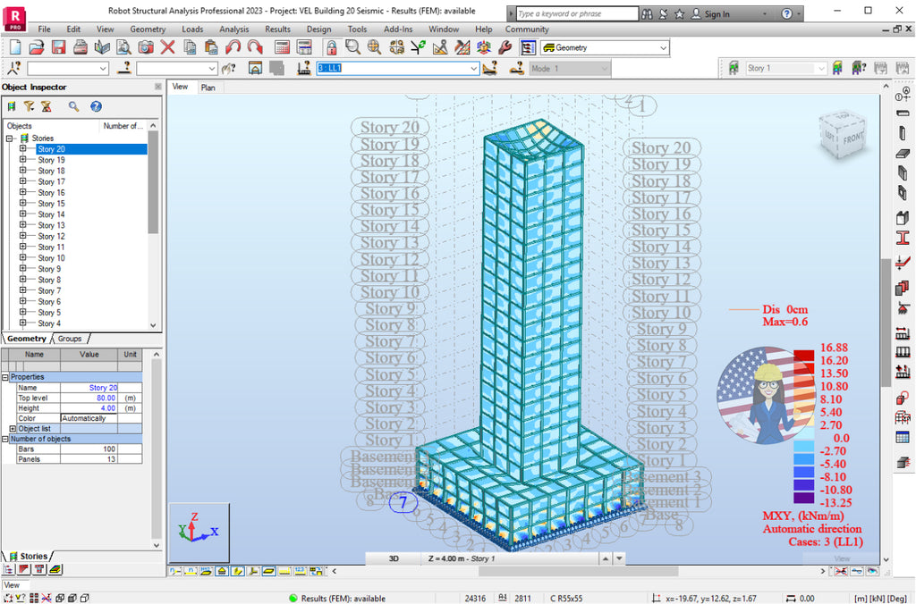 Autodesk Robot 2023 Tutorial | RC | Full Package – Virginia E-Learning&Training