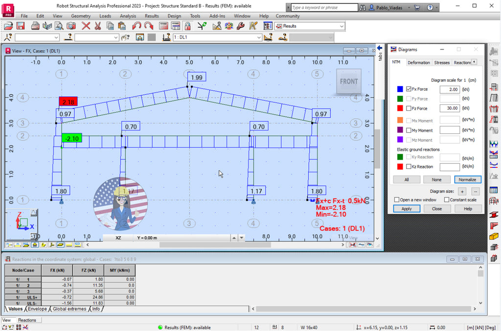 Autodesk Robot 2023 Tutorial. Steel Level I – Virginia E-Learning&Training