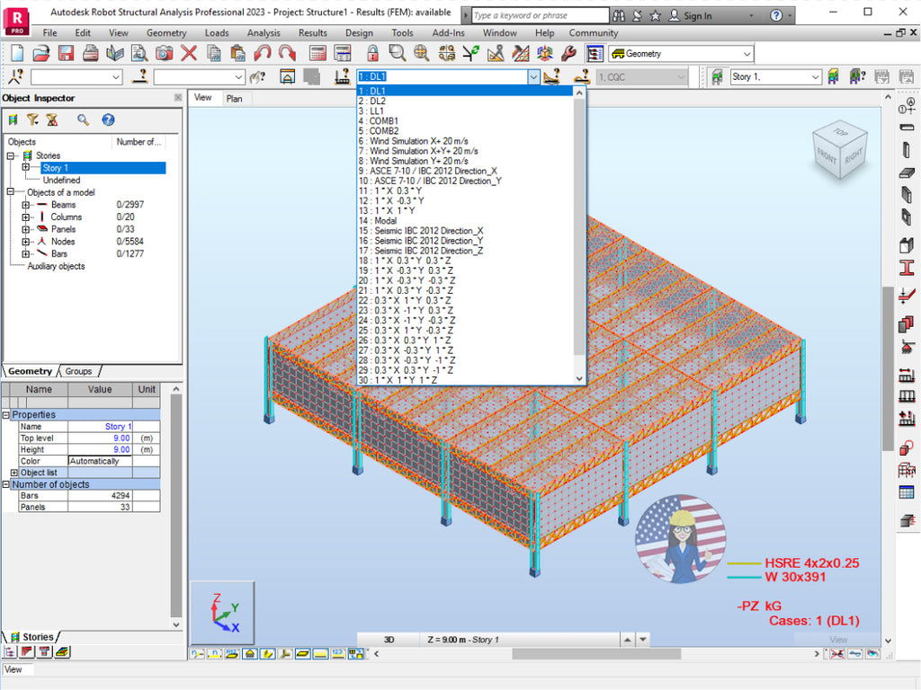 Autodesk Robot 2023 Tutorial. Steel Level II – Virginia E-Learning&Training