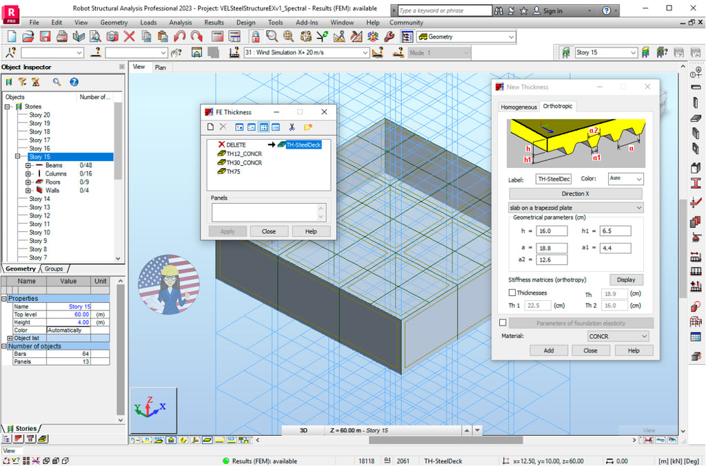 Autodesk Robot 2023 Tutorial. Steel Level III – Virginia E-Learning ...