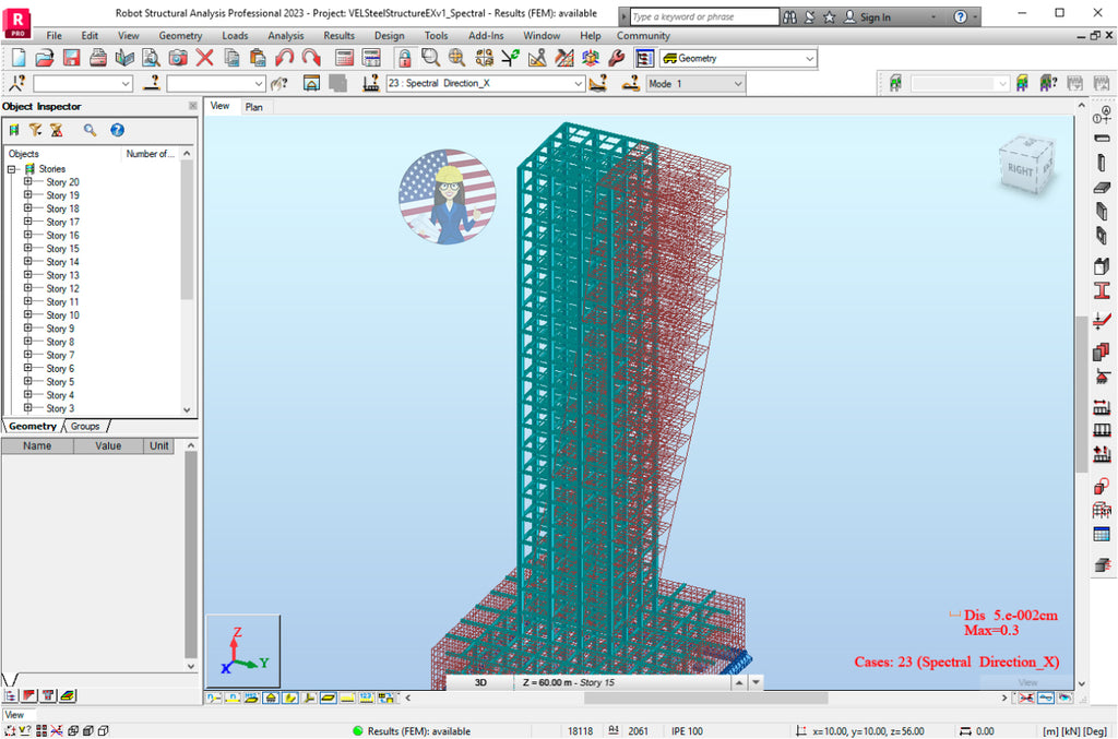 Autodesk Robot 2023 Tutorial | Steel | Full Package – Virginia E-Learning&Training