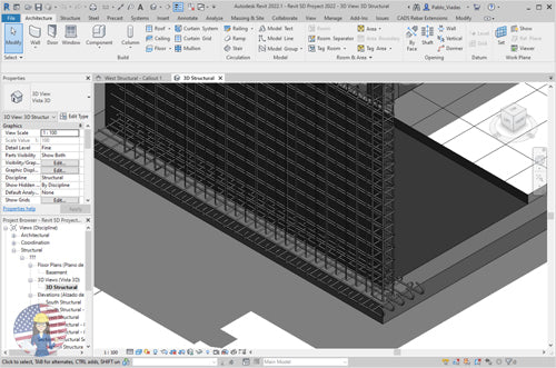 Autodesk Revit Structural Detailing RC 2022 Tutorial – Virginia E-Learning&Training